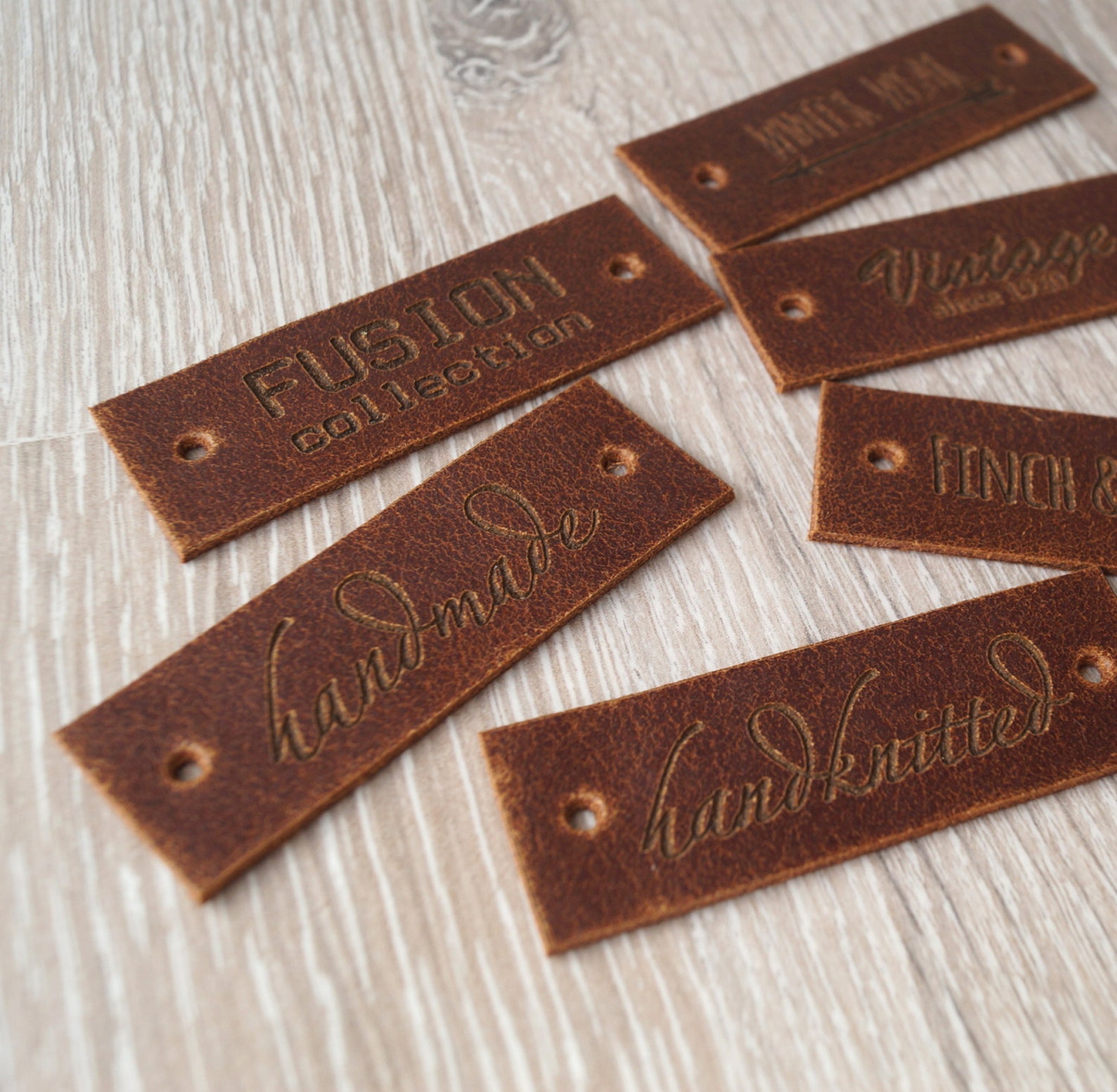 Leather Clothing Labels Custom Labels Personalized Leather - Etsy