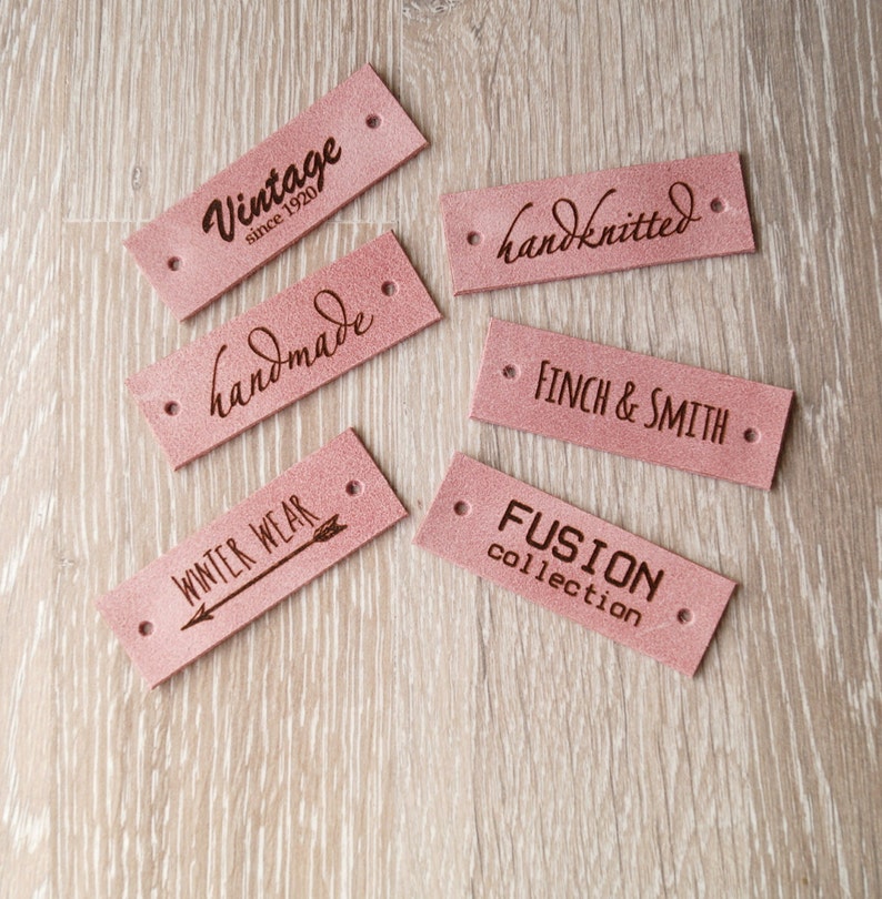 Personalized Engraved Leather Labels Custom Labels Leather - Etsy