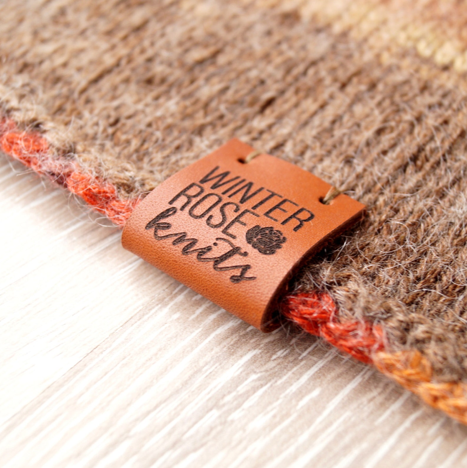 Center Fold Labels Personalized Leather Labels Custom Leather - Etsy