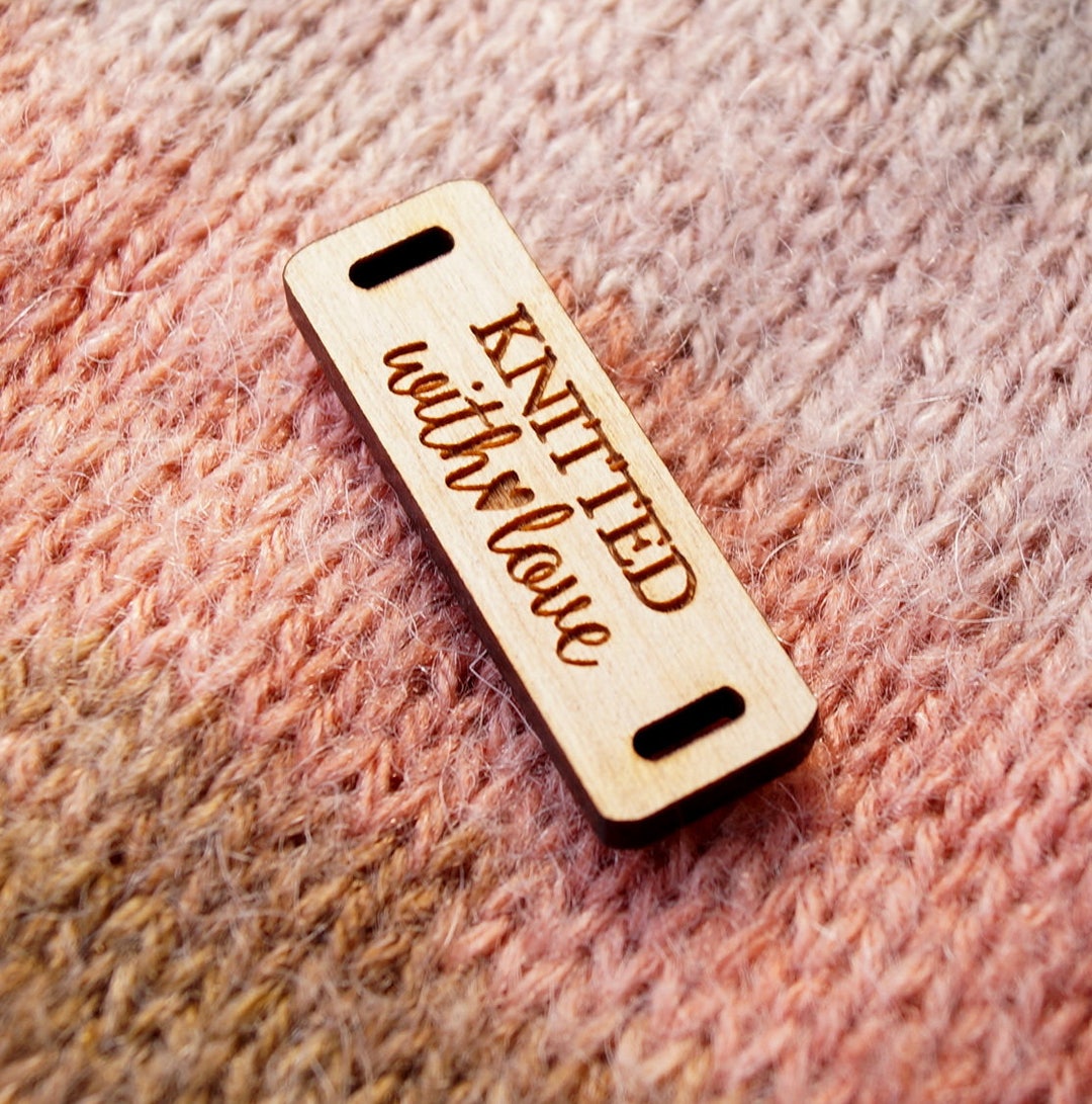 Wooden Tags, Custom Garment Labels, Wooden Clothing Tags, Knitting ...