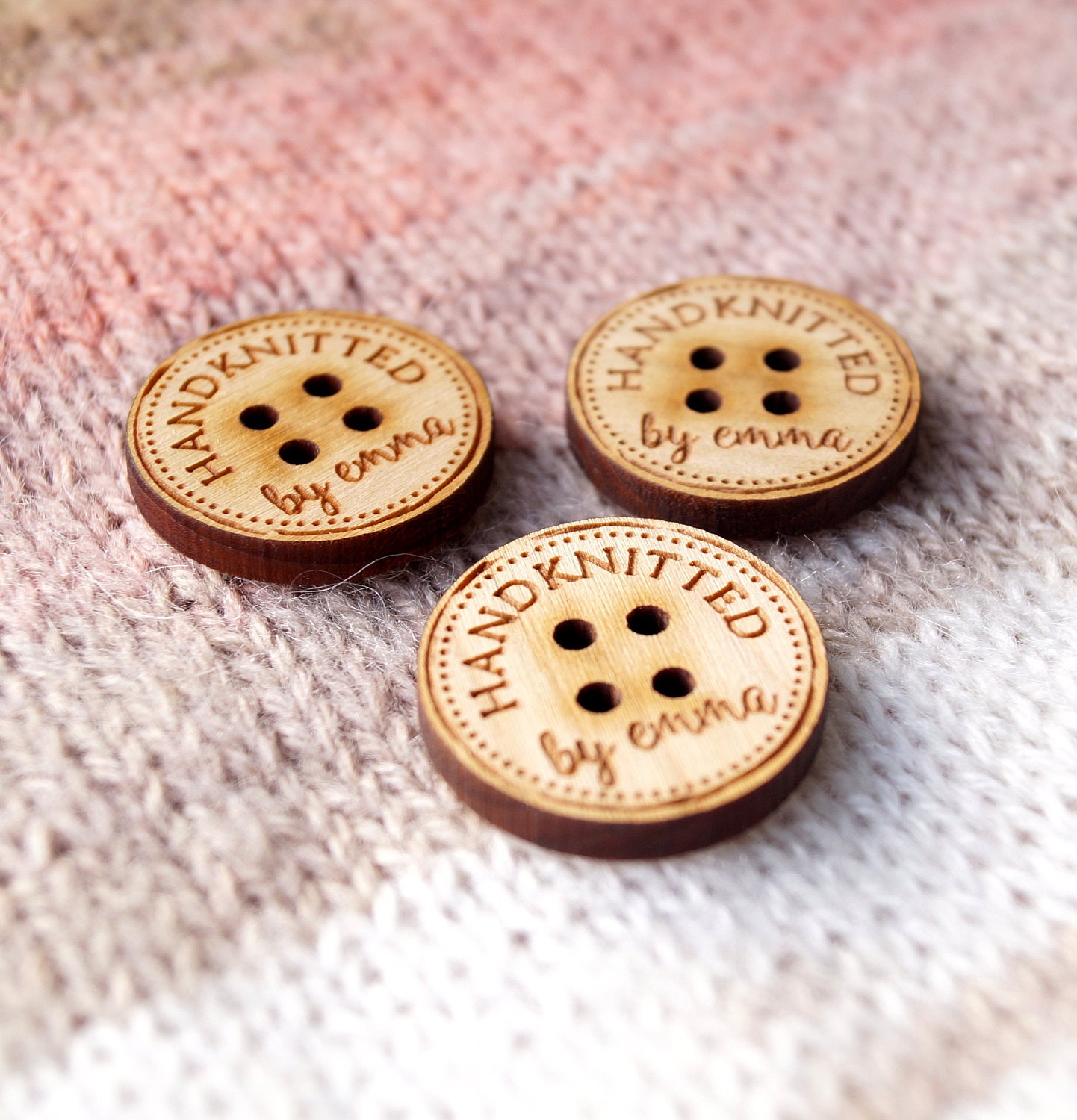 Custom Wood Buttons Personalized Wooden Buttons Engraved With | Etsy