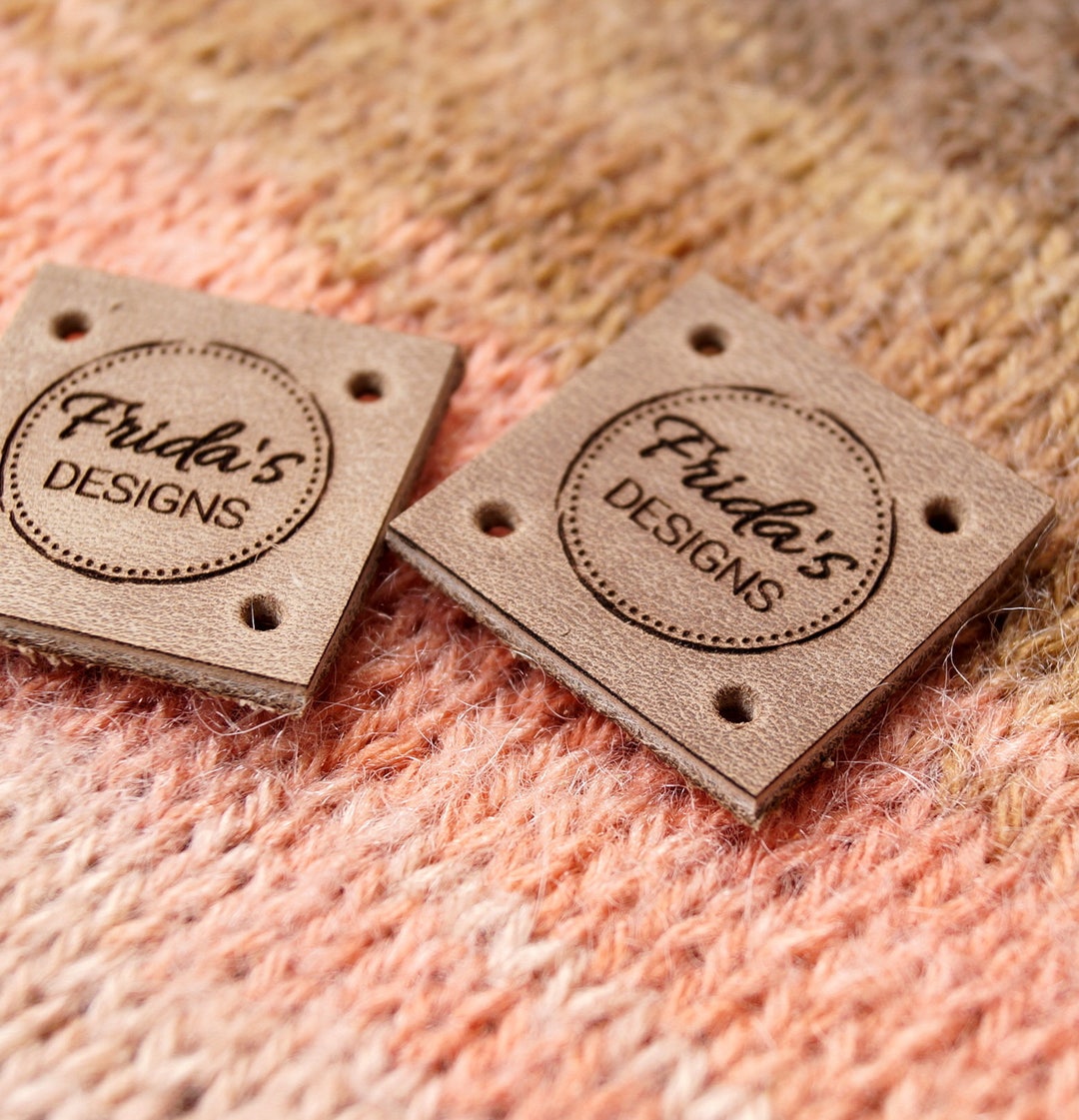 Clothing Leather Labels Leather Tags Leather Labels Knitting Labels ...
