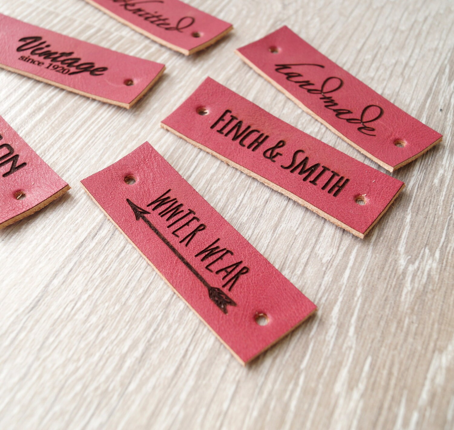 Product Labels Custom Leather Labels Personalized Leather | Etsy