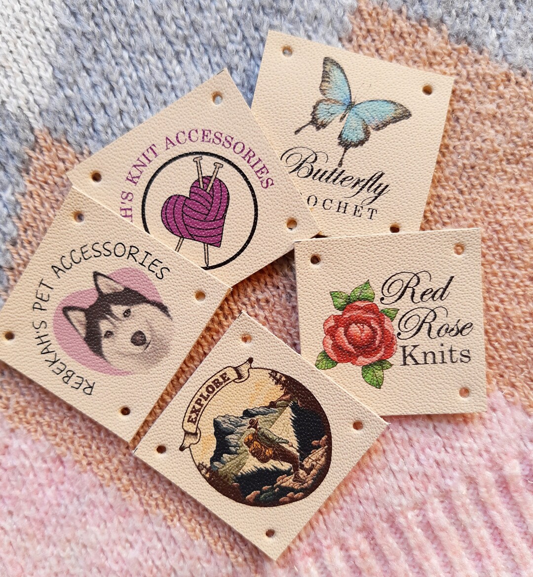 Leather Labels for Handmade Items - Personalized Leather Tags for ...