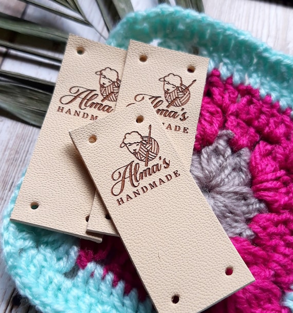 Product Labels for Handmade Items Custom Leather Tags - Etsy