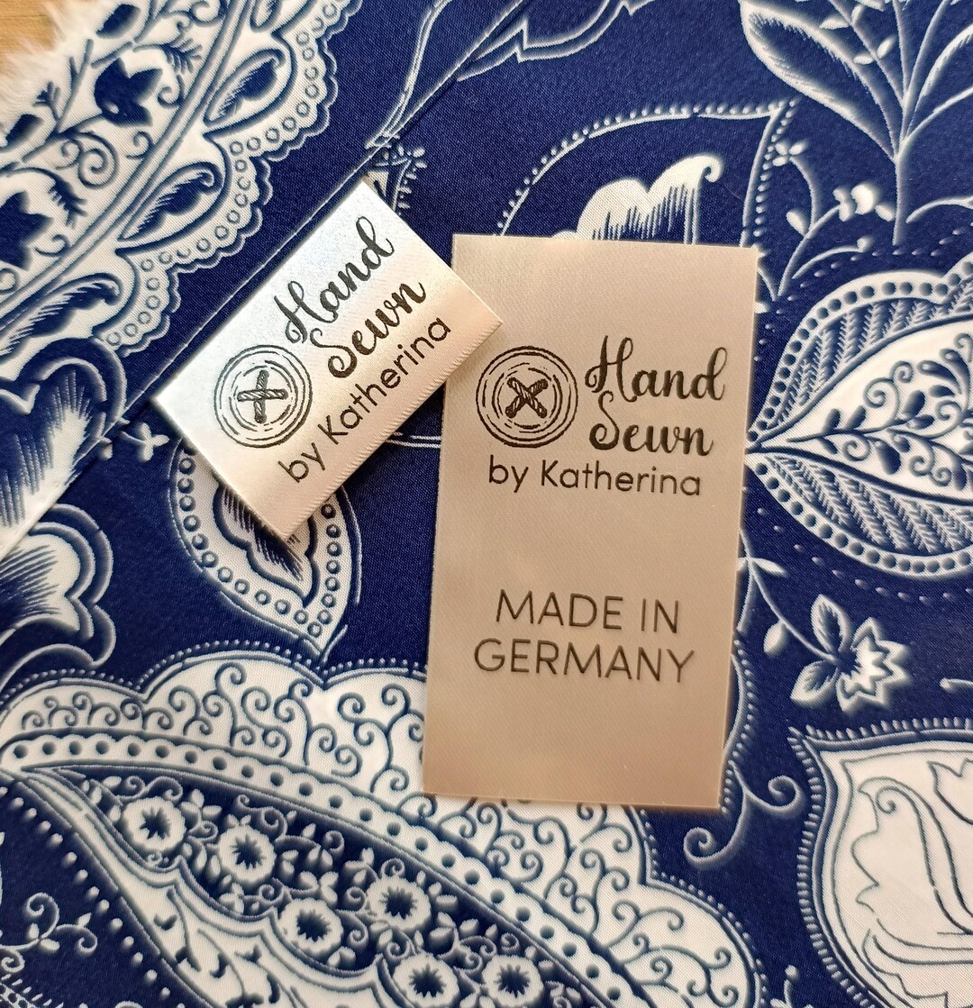 Personalized Satin Labels, Custom Clothing Labels, Labels for Handmade ...