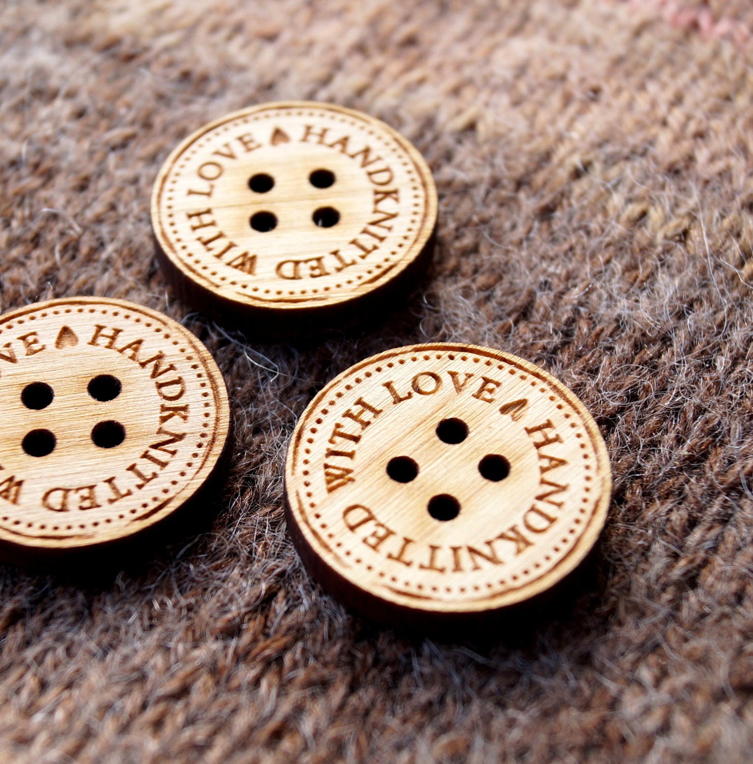 Personalized Buttons Wooden Logo Labels Wooden Labels | Etsy