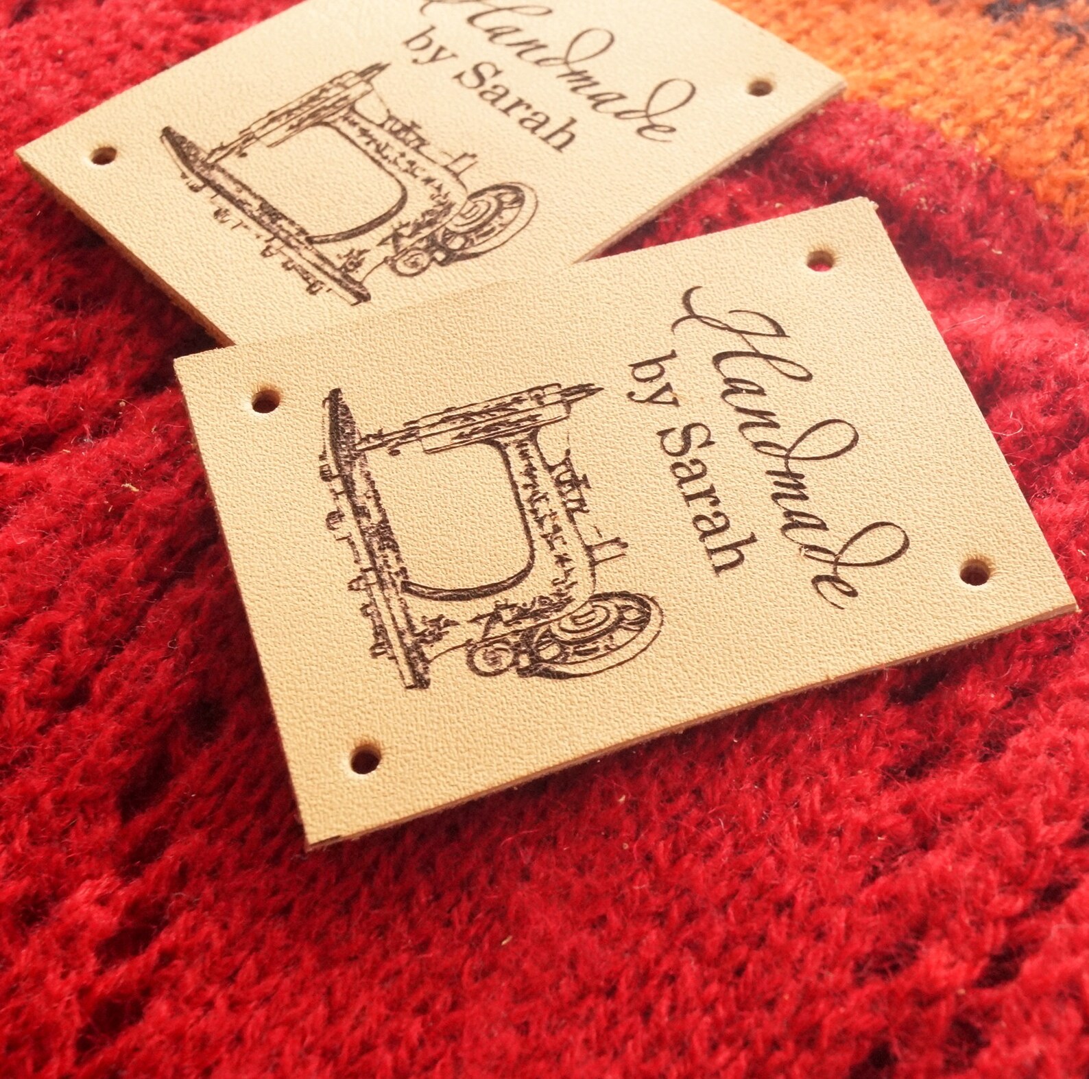 Logo branding labels leather labels personalized leather | Etsy