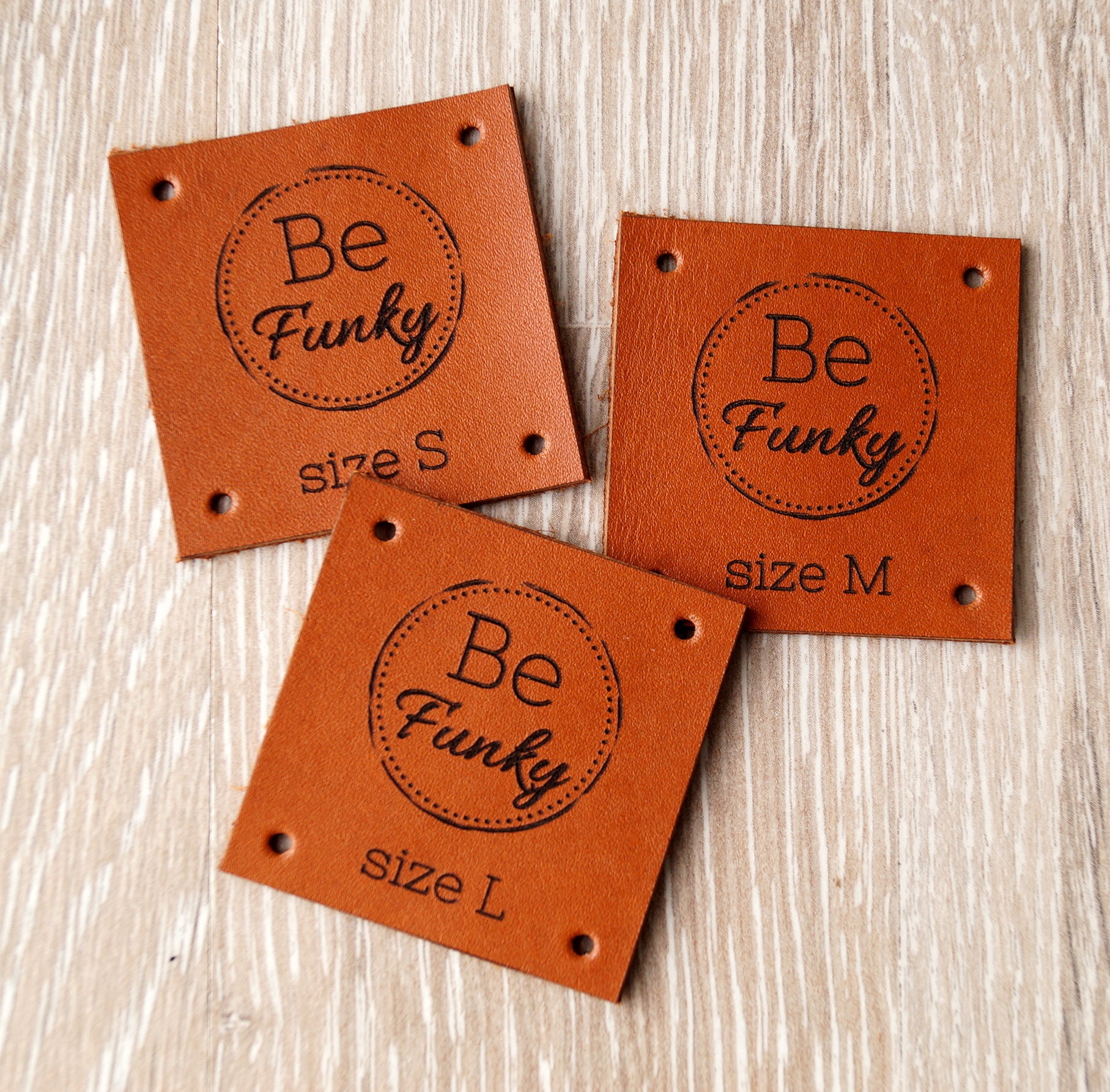 Leather clothing labels personalized knitting labels custom | Etsy