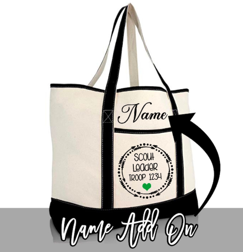 Troop Leader Tote Bag With Leader Design - Etsy