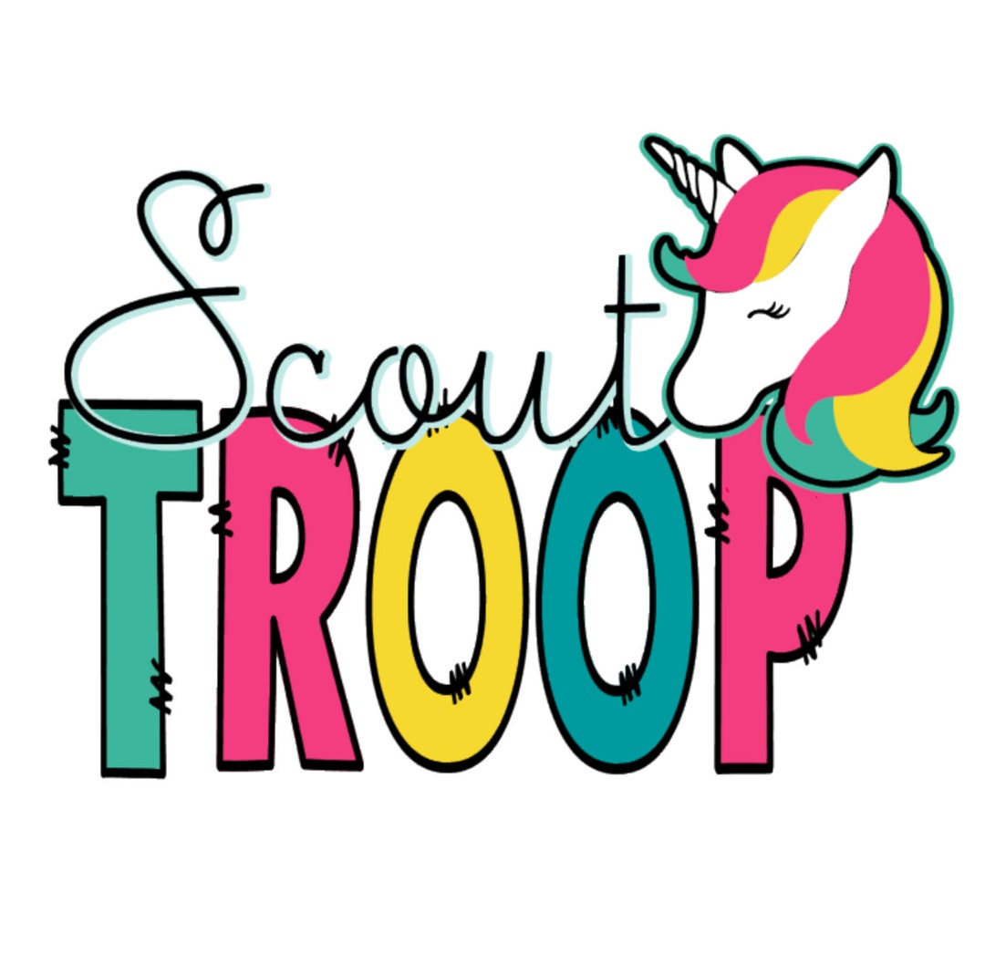 Unicorn Scout Troop SVG - Etsy