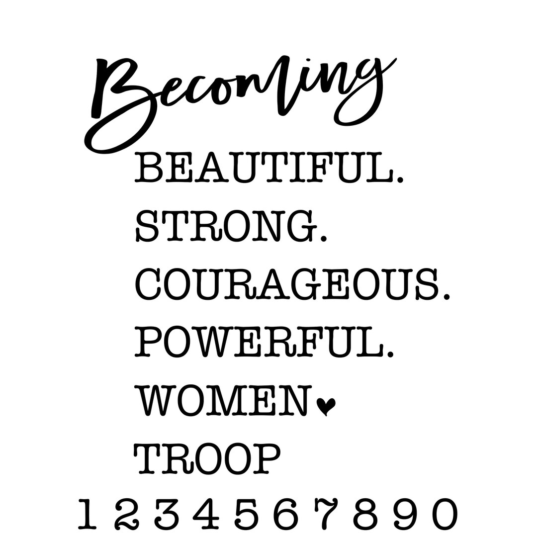 Strong Women Troop SVG: Girl Scout Cut File (digital Download) - Etsy