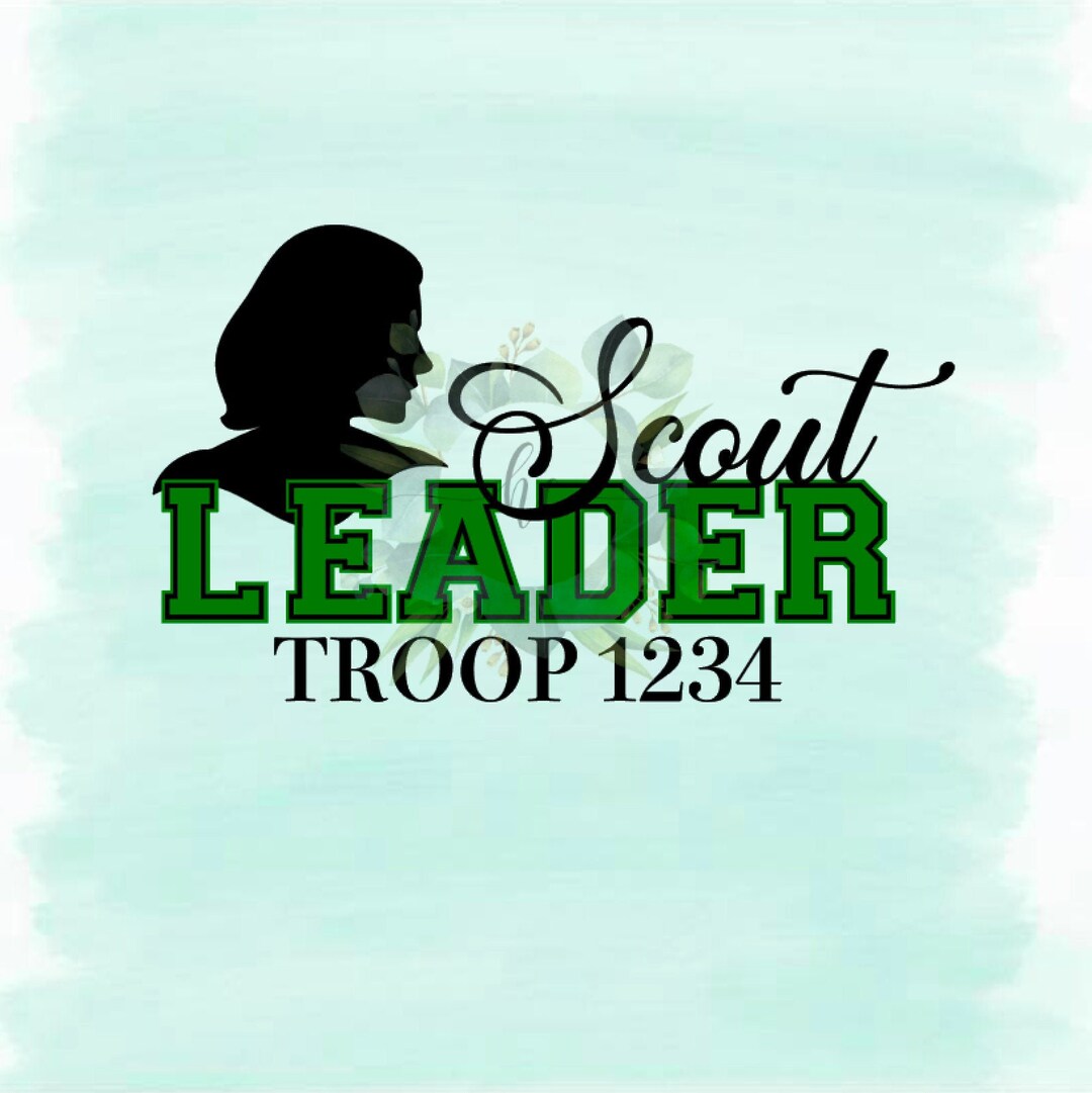 Scout Leader With Silhouette SVG / Scout Troop Leader SVG / Scout ...