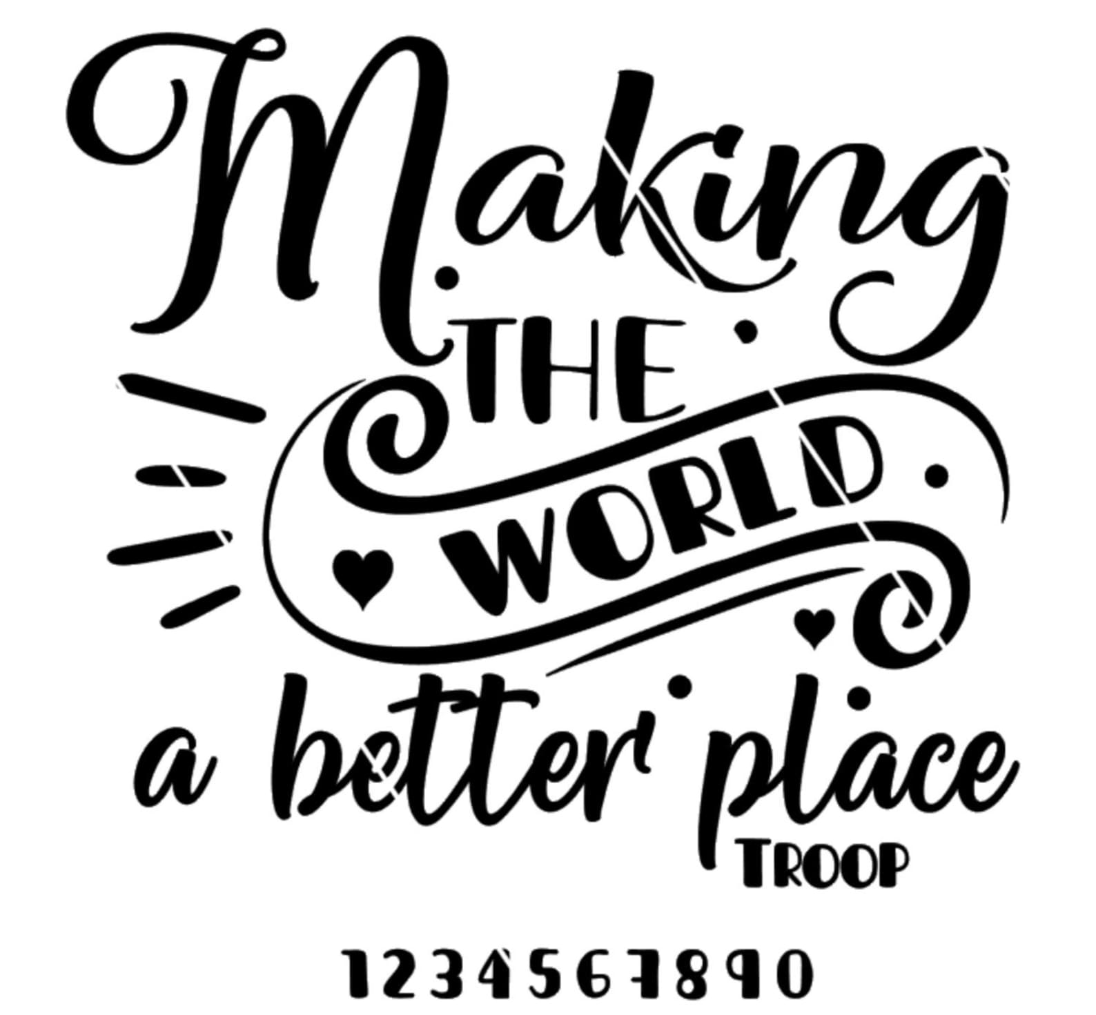 Making the World A Better Place SVG - Etsy