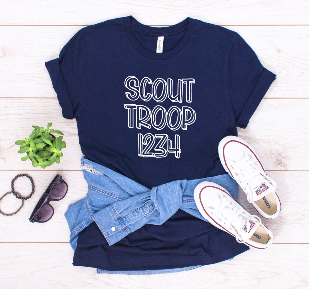 Typography Scout Troop Shirt - Etsy