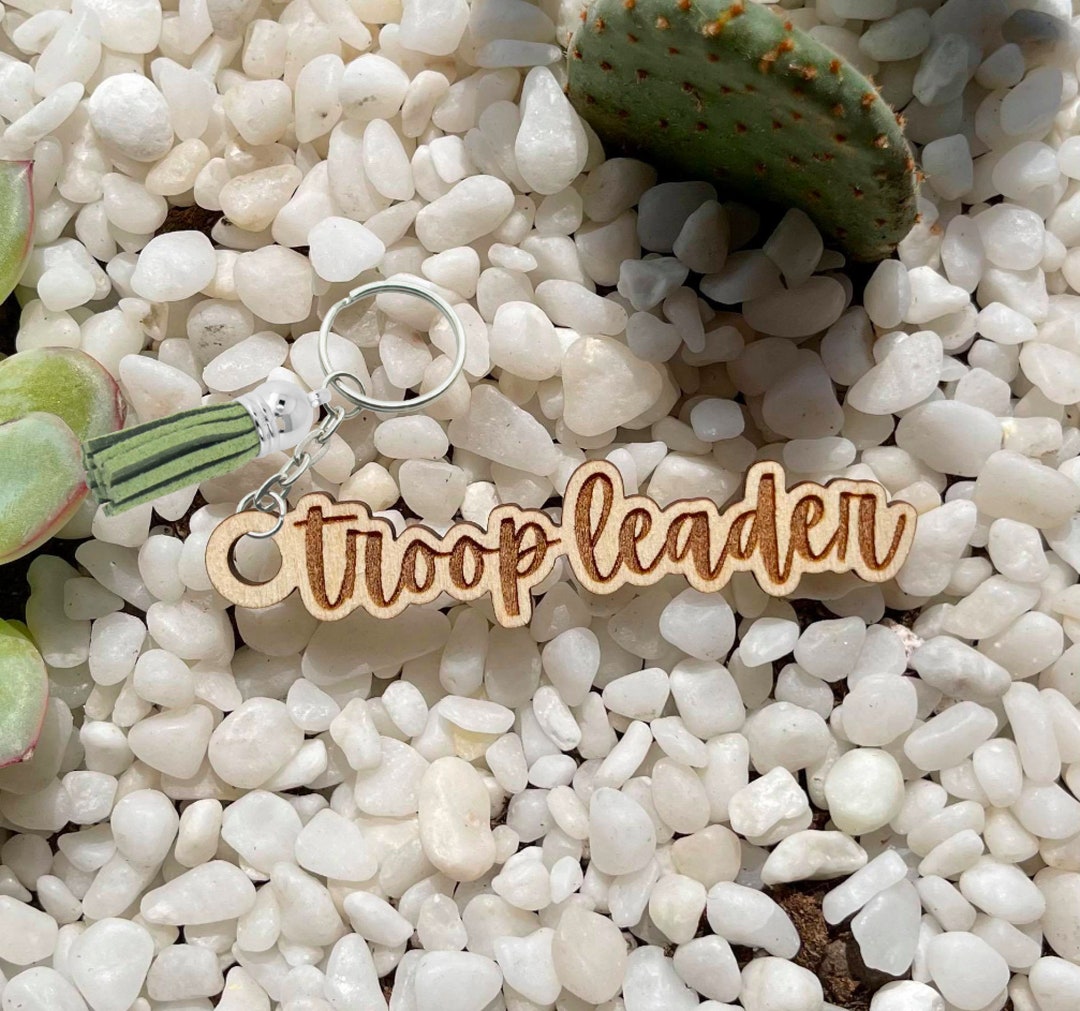 Troop Leader Keychain With Tassel & Charm Option / Troop - Etsy