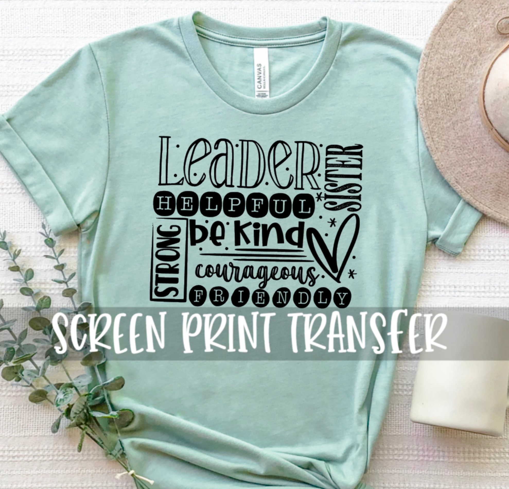 Leader Adjective Screen Print Transfer Ready to Press / Leader ...