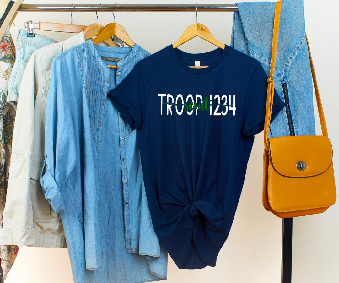 Scout Troop Shirt: Personalized Cotton Unisex Tee - Etsy