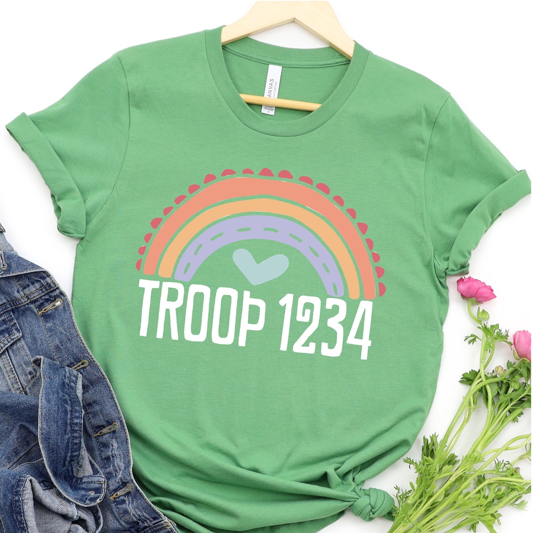 Pastel Rainbow Scout Troop Shirt - Etsy