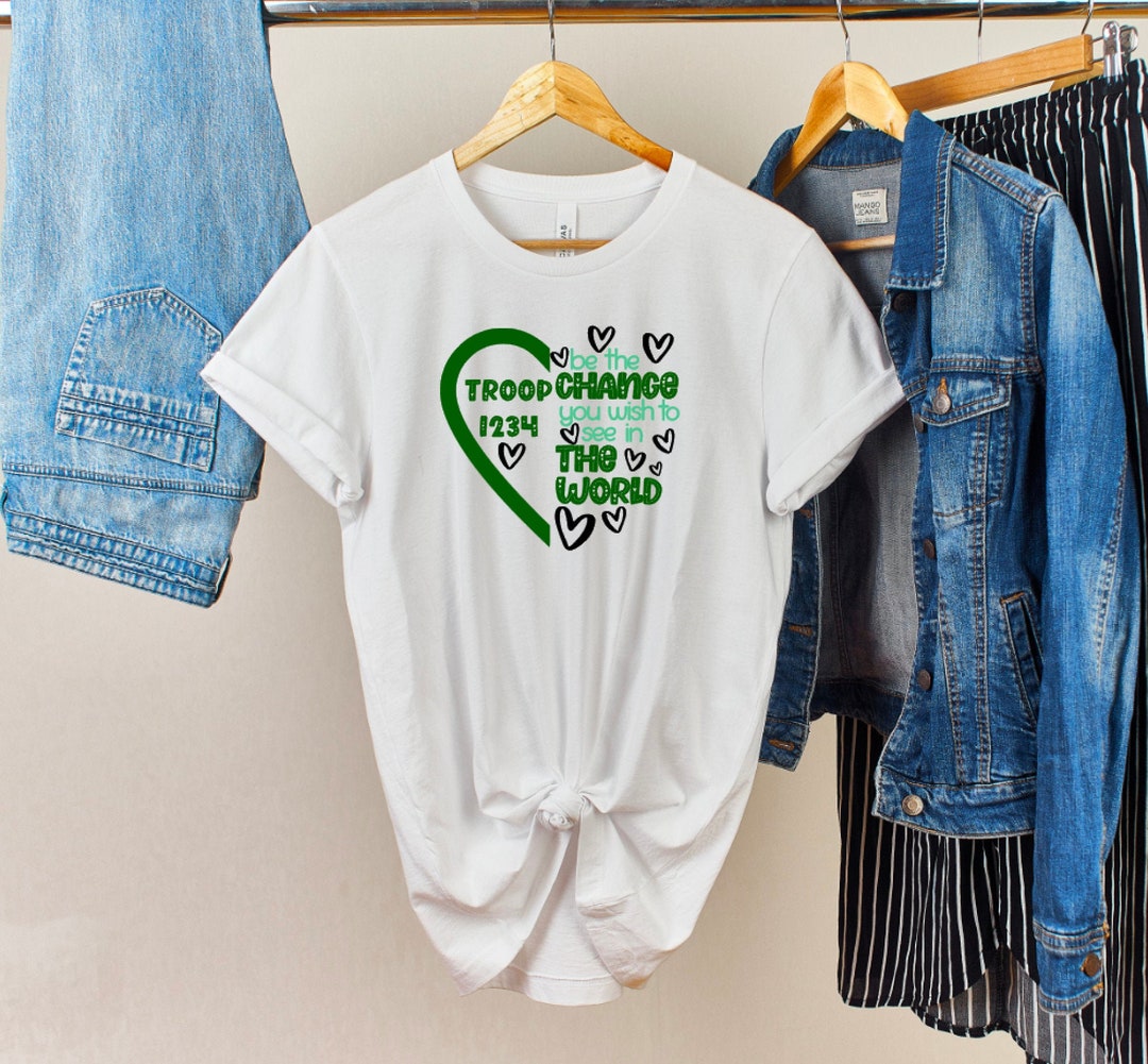 Be the Change Scout Troop Shirt: Soft Cotton Unisex Fit - Etsy