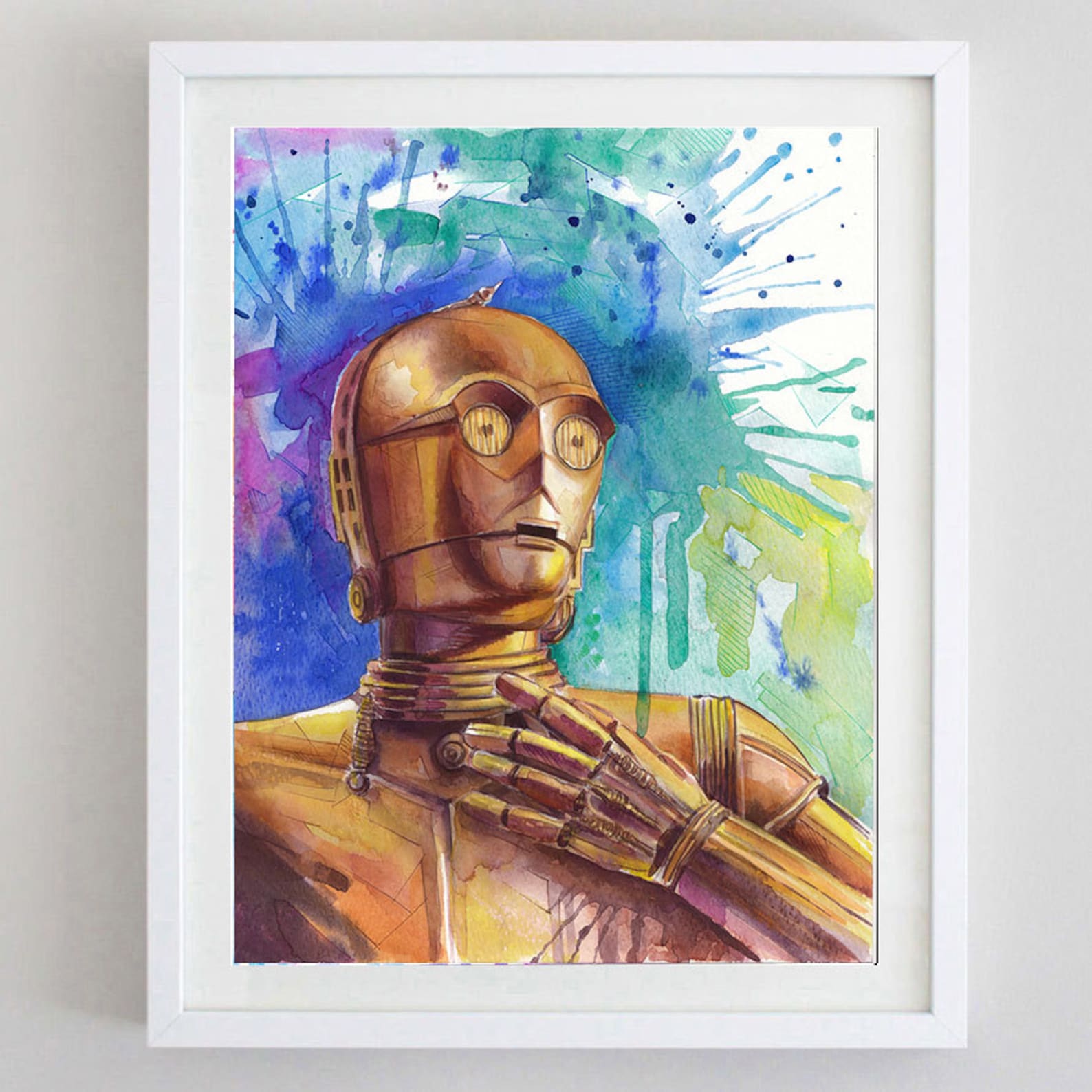 Star Wars Watercolor Print Star Wars Watercolor Painting Star - Etsy UK