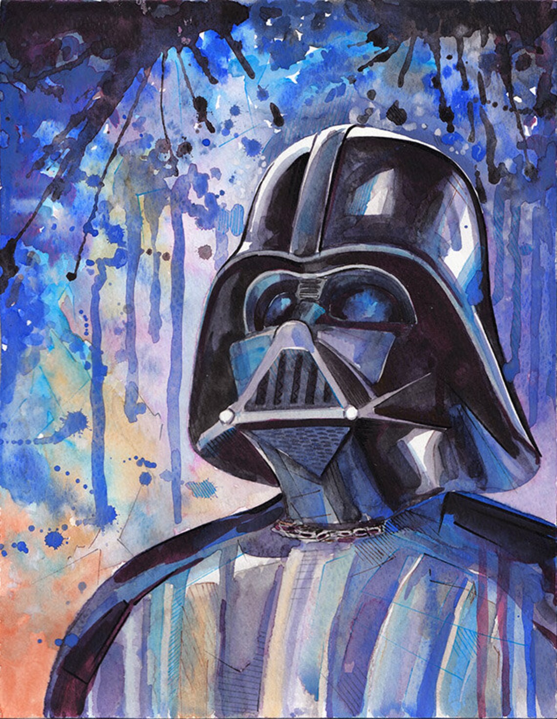 Star Wars Watercolor Print Darth Vader Watercolor Art Star - Etsy Canada