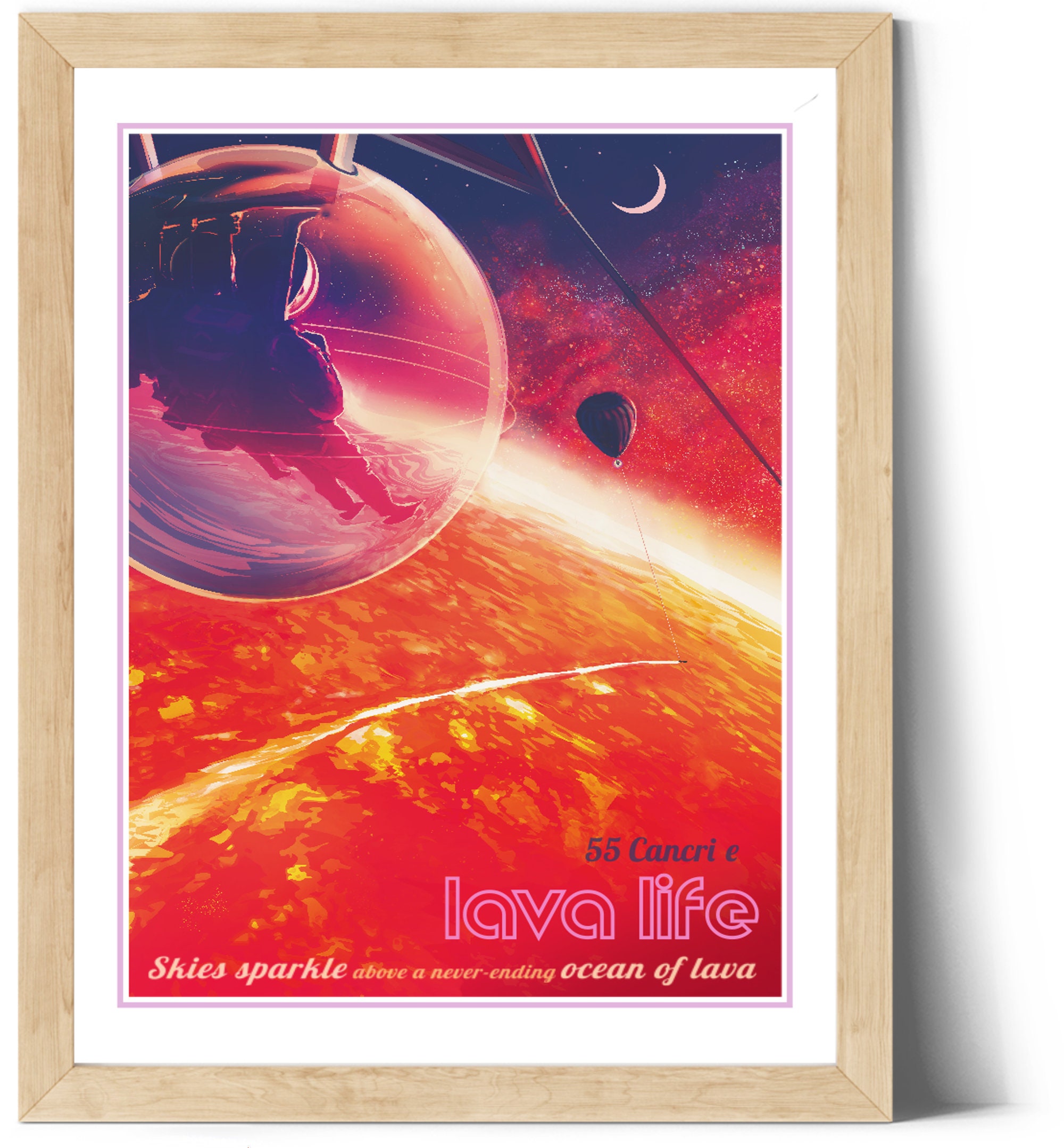 Vintage Space Poster Print. Nasa Retro Mid Century Picture - Etsy.de
