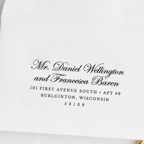 Printable Envelope Address Template Modern Calligraphy Wedding | Etsy