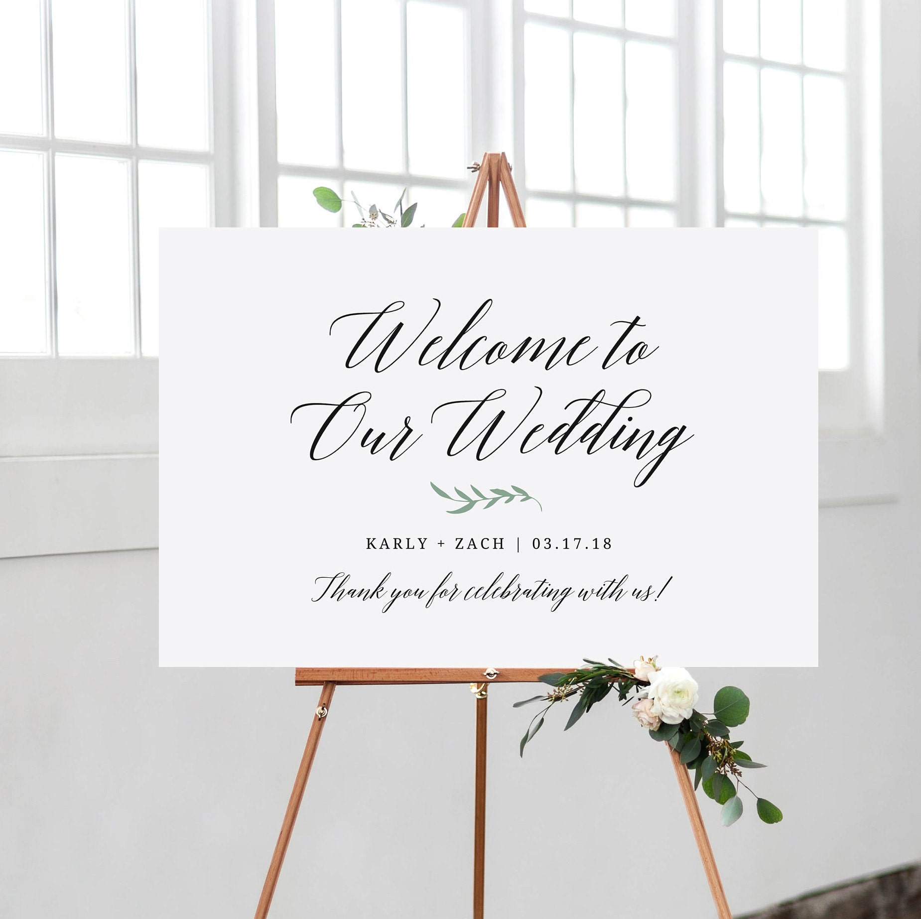 Welcome to our Wedding Sign Welcome Wedding Printable | Etsy