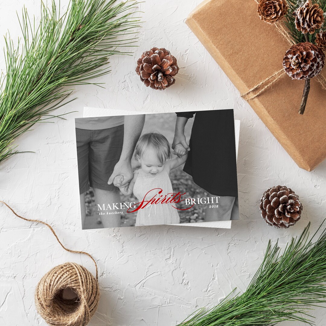 Printable Holiday Card, Christmas Cards 2018, Seasonal Holiday Cards ...