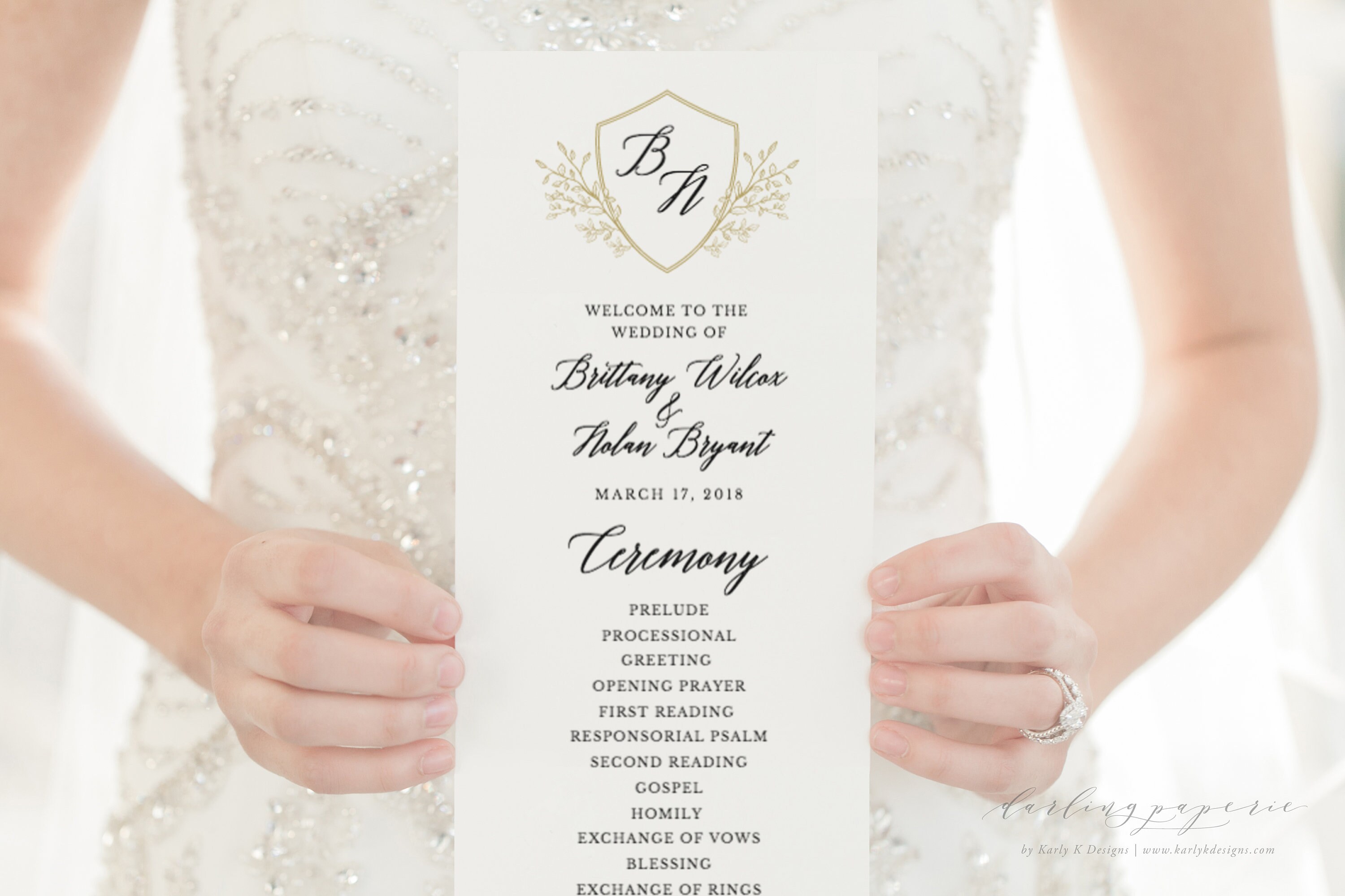Printable Wedding Program Rustic Wedding Programs Unique | Etsy