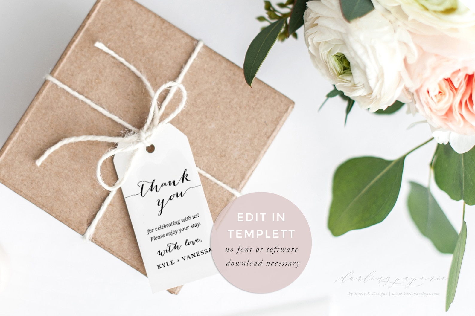 Wedding Favor Tags Printable Wedding Gift Tag Template Gift - Etsy