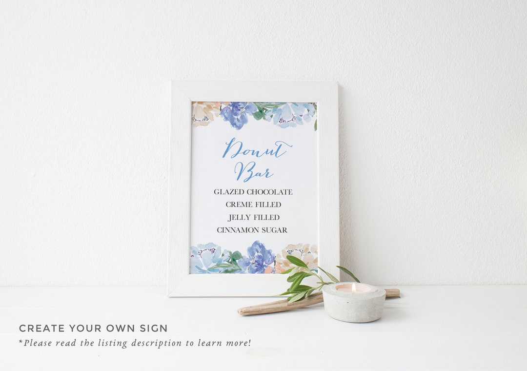 Baby Shower Menu Printable Menu Template for Baby Shower - Etsy