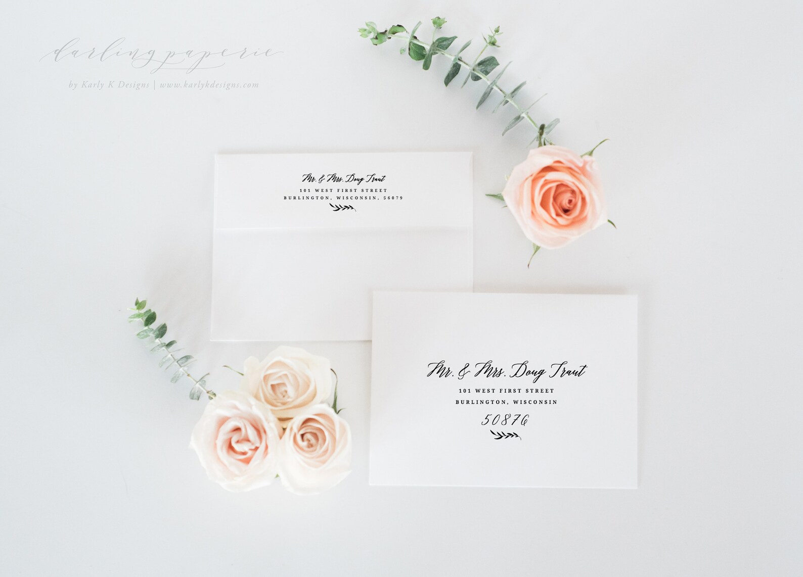 Printable Envelope Addressing Template, Wedding Envelope Addressing ...