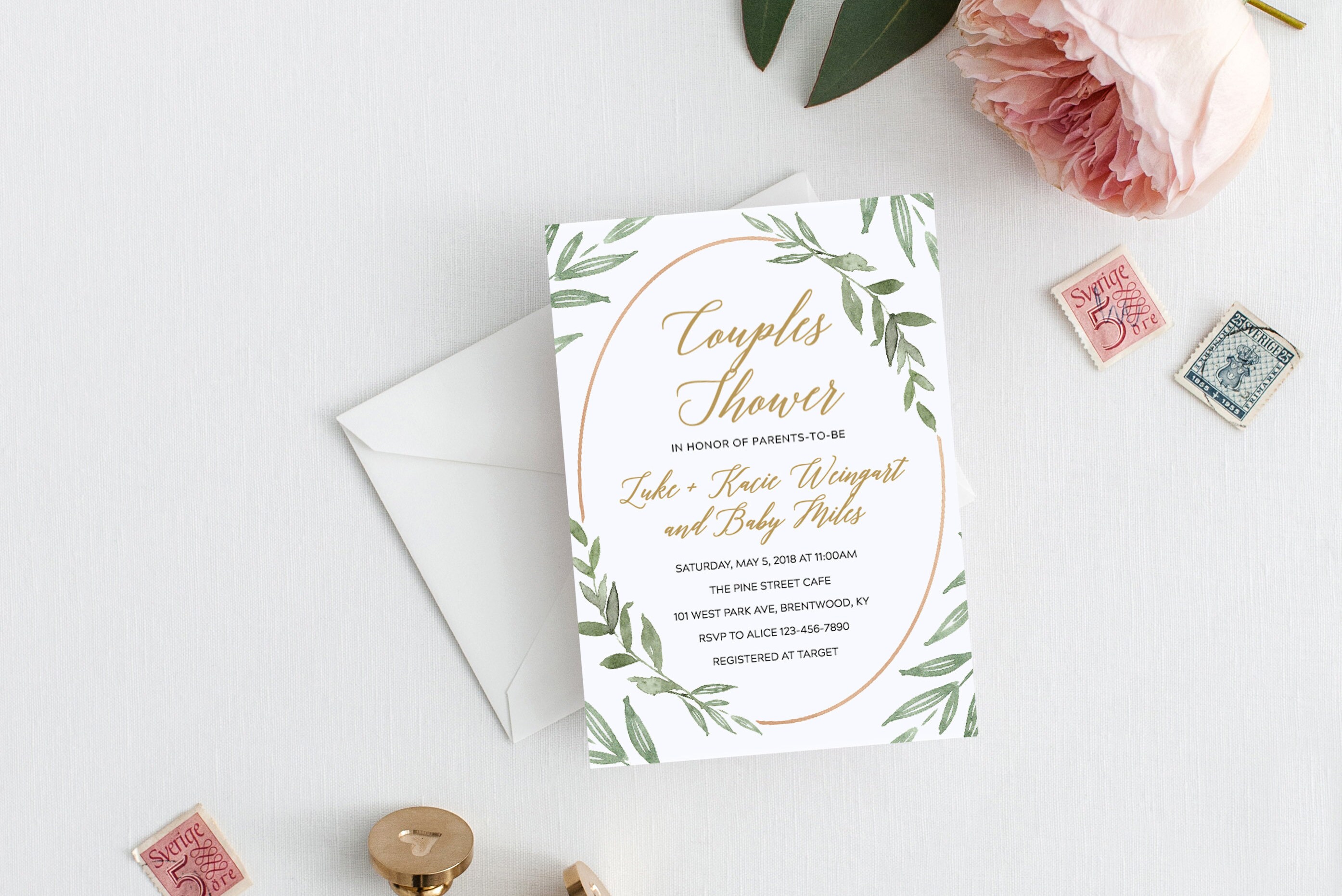 Couples Baby Shower Invitation Printable Couples Shower | Etsy