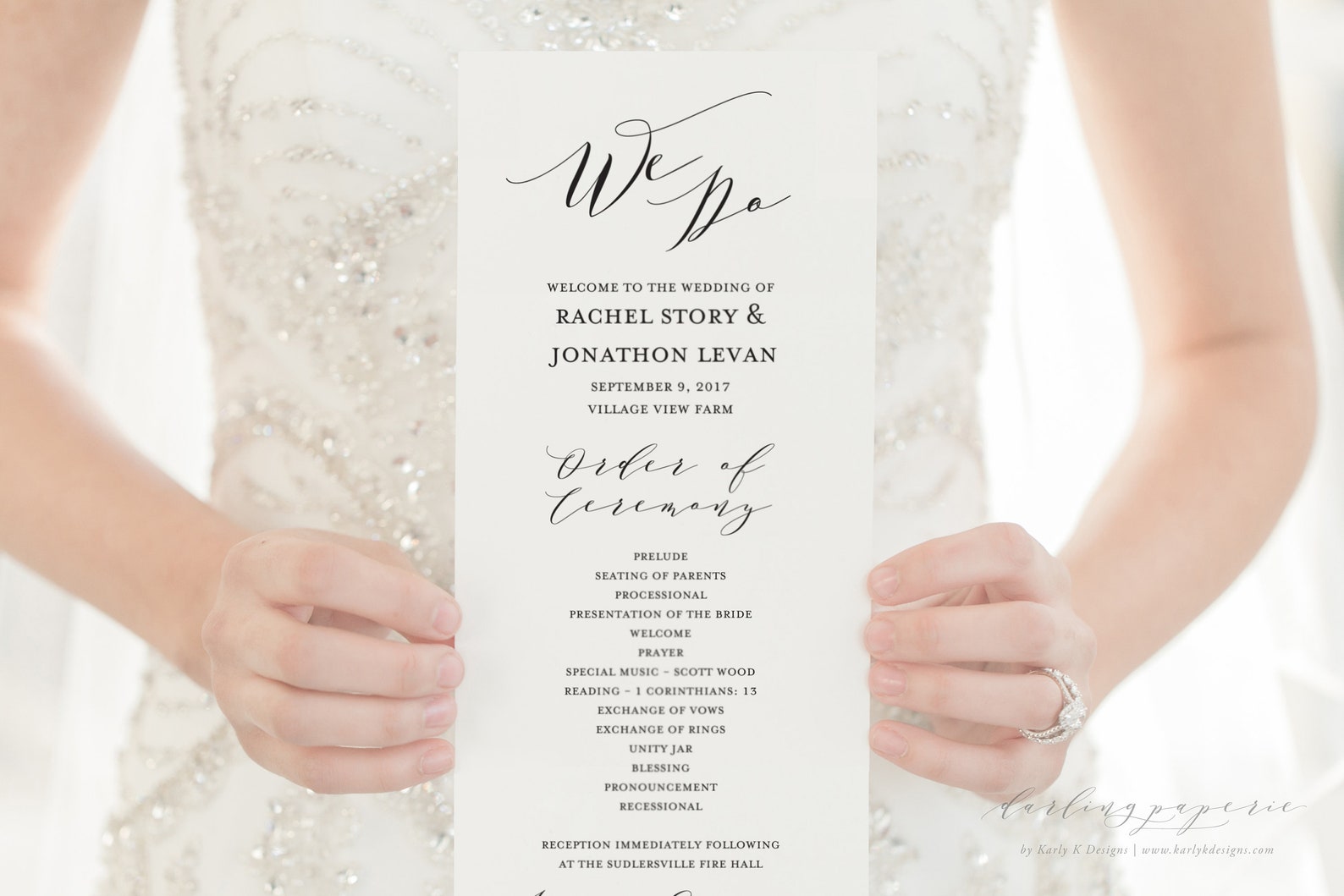 Printable Wedding Program Rustic Wedding Programs Unique | Etsy