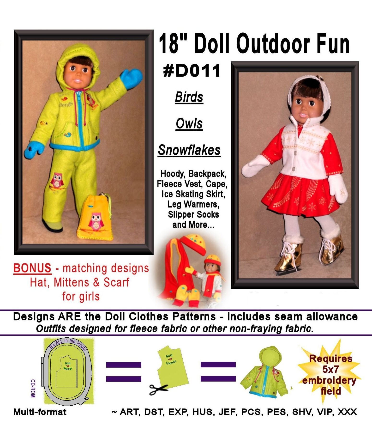 18 Doll Outdoor Fun........................... D008 - Etsy