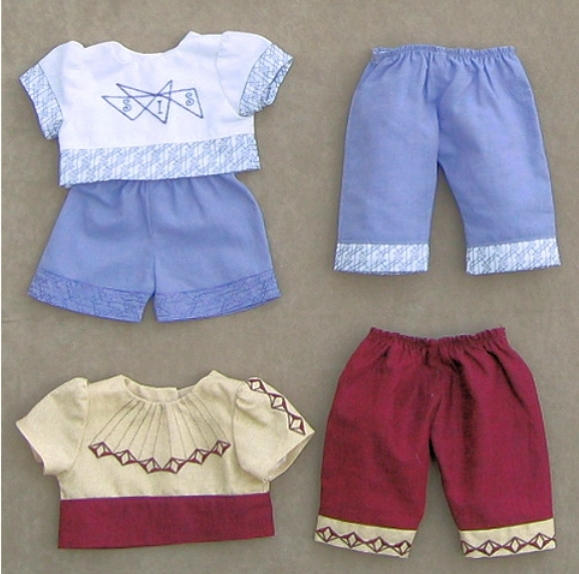 18" Doll Play Clothes -fits American Girl #D004 ..... in the Hoop ...