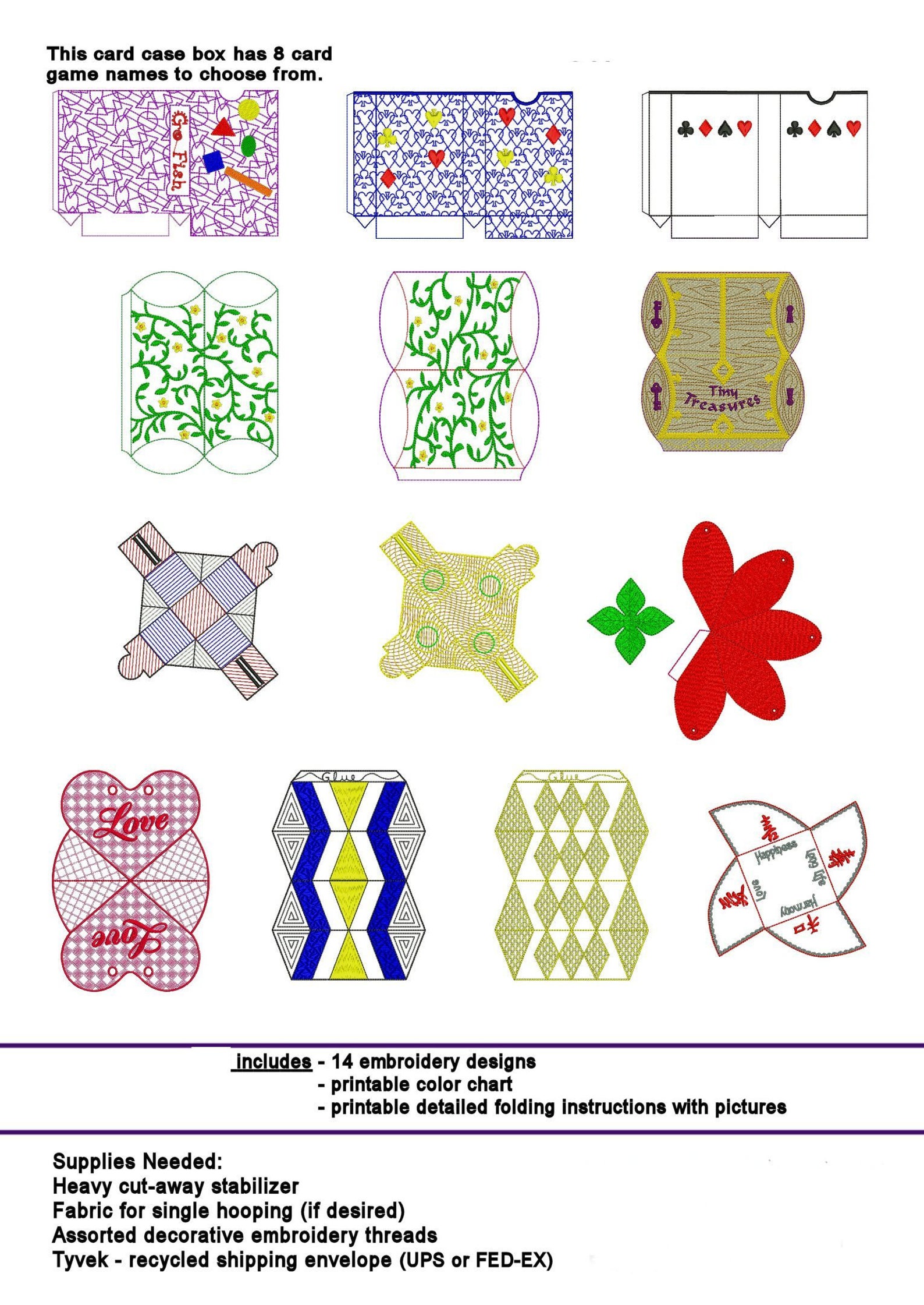 Bitty Boxes M003 ......... in the Hoop Tiny - Etsy