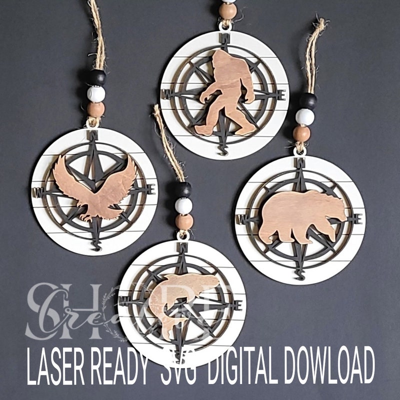 Bigfoot Compass Svg - Etsy