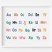 Alphabet Horizontal Printable Poster, Alphabet Wall Art, Lowercase ...