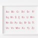 Alphabet Horizontal Printable Poster, Alphabet Wall Art, Lowercase ...