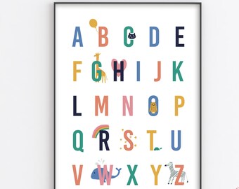 Nursery Prints Playroom Decor Digital Download Kids - Etsy