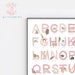 Alphabet and Numbers Printable,pink Alphabet Poster, ABC Print ...