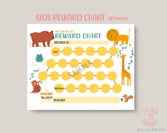 Printable Llama Reward Chart Kid's Sticker Chart Instant - Etsy