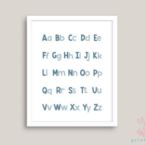 Alphabet Printable, ABC Poster, Alphabet Wall Art, ABC Wall Art, ABC ...