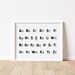 Alphabet Horizontal Printable Poster, Alphabet Wall Art, Lowercase ...