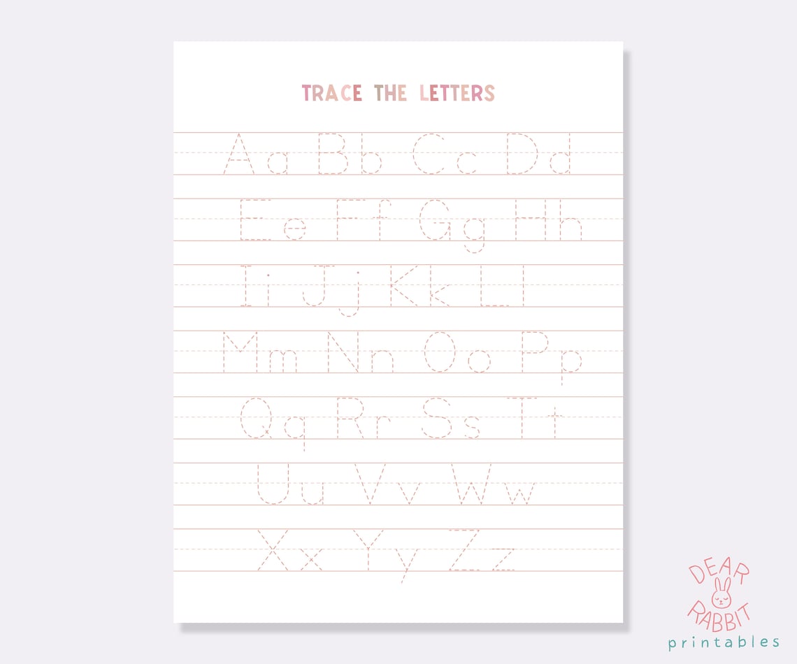 Alphabet Tracing Worksheets,alphabet Letter Tracing,printable ...