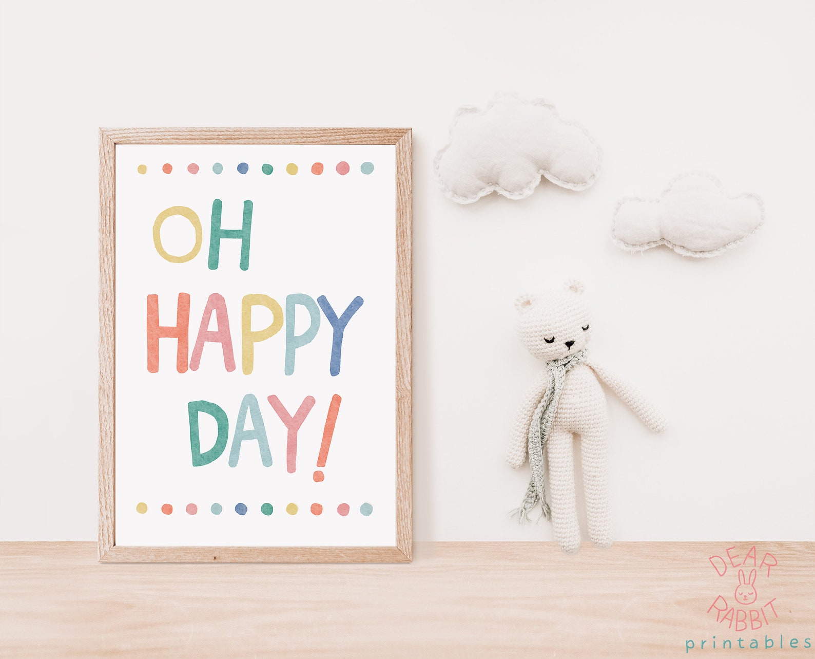 Oh Happy Day! Printable, Oh Happy Day! Sign, Digital Print, Oh Happy ...