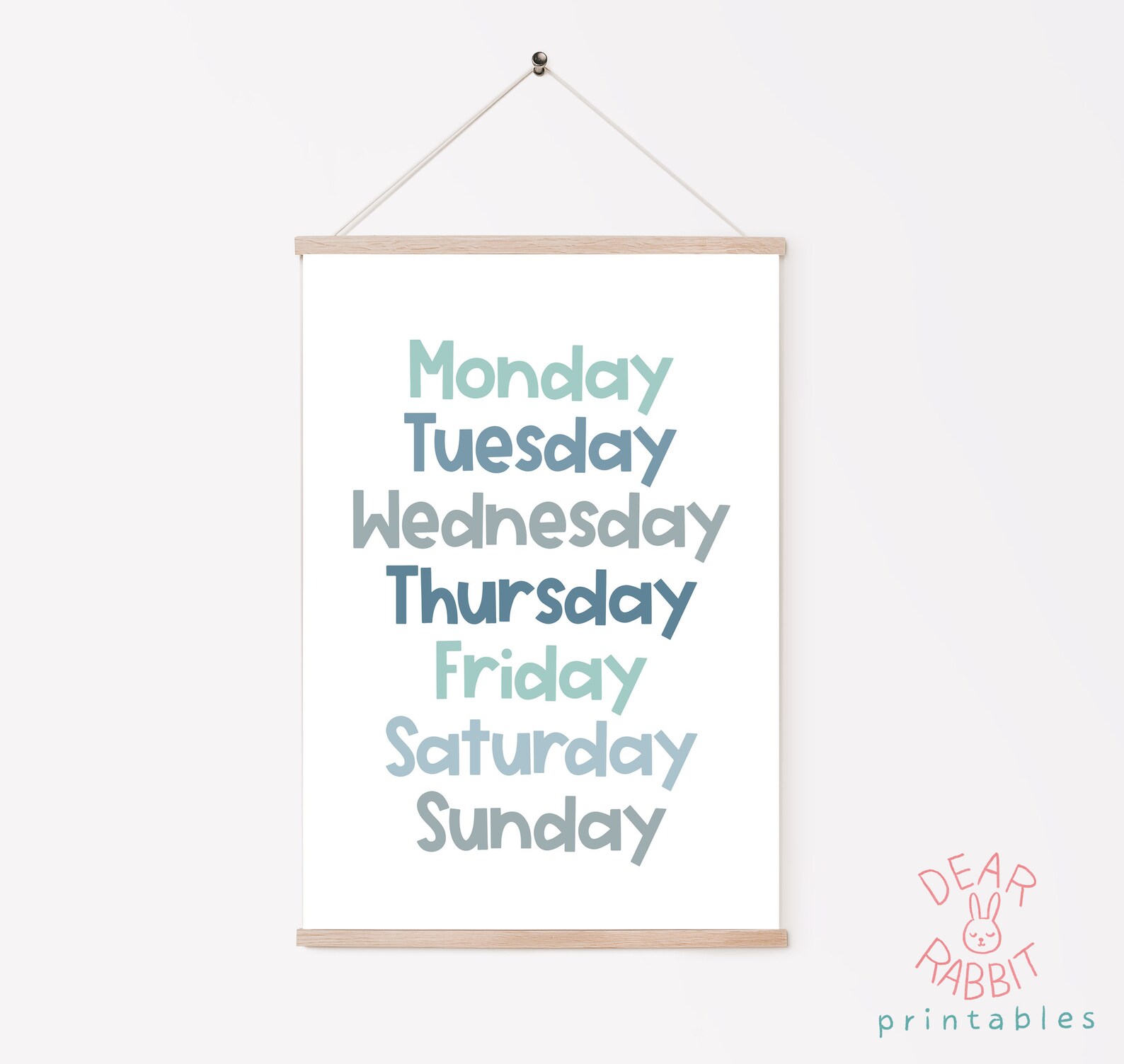 Alphabet Lowercase Poster, Numbers and Shapes, Days and Months Prints ...